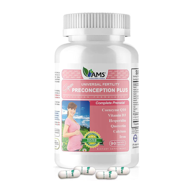 AMS PRENATAL PRECONCEPTION PLUS 90 CAP – Online Pharmacy Qatar Truth Care
