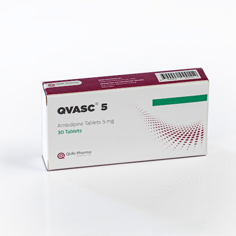 QVASC 5 MG TAB 30 S – Online Pharmacy Qatar Truth Care