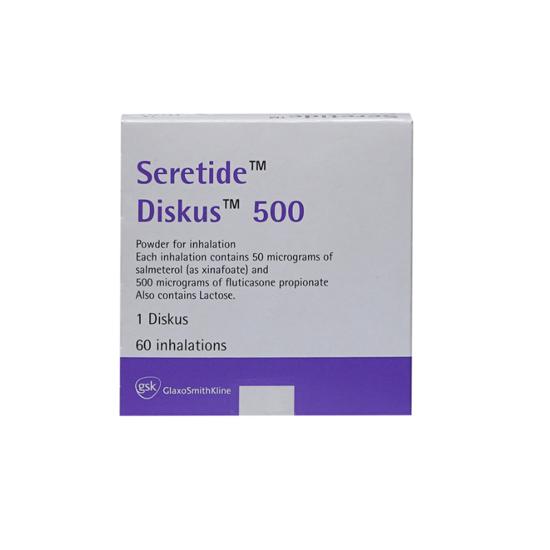 SERETIDE DISKUS 50/500MCG 60 DOSE – Online Pharmacy Qatar Truth Care