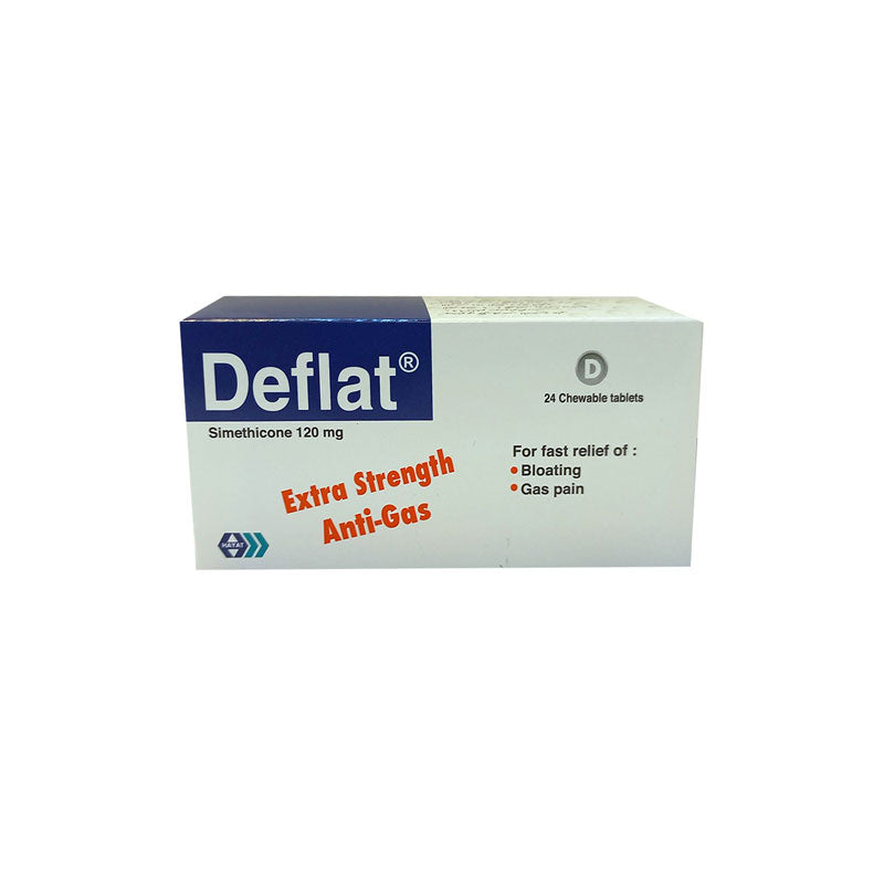 DEFLAT CHEW TAB 120MG 24'S – Online Pharmacy Qatar Truth Care