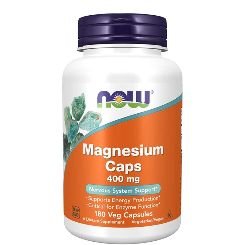 NOW MAGNESIUM CAPS 400 MG 180 CAPSULES – Truth Care Pharmacy